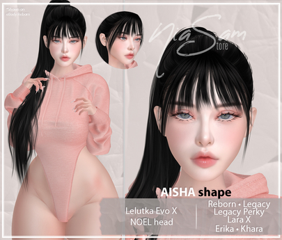 Second Life Marketplace - NIASAM'Store - Lel EvoX Noel - Aisha Shape